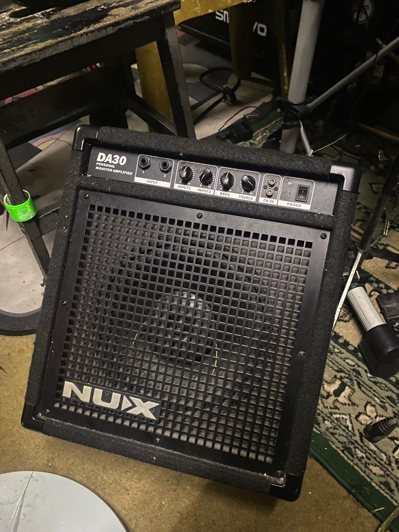 Yamaha dtxplorer (electronic drum) with nux DA30 monitor drum, Hobbies ...