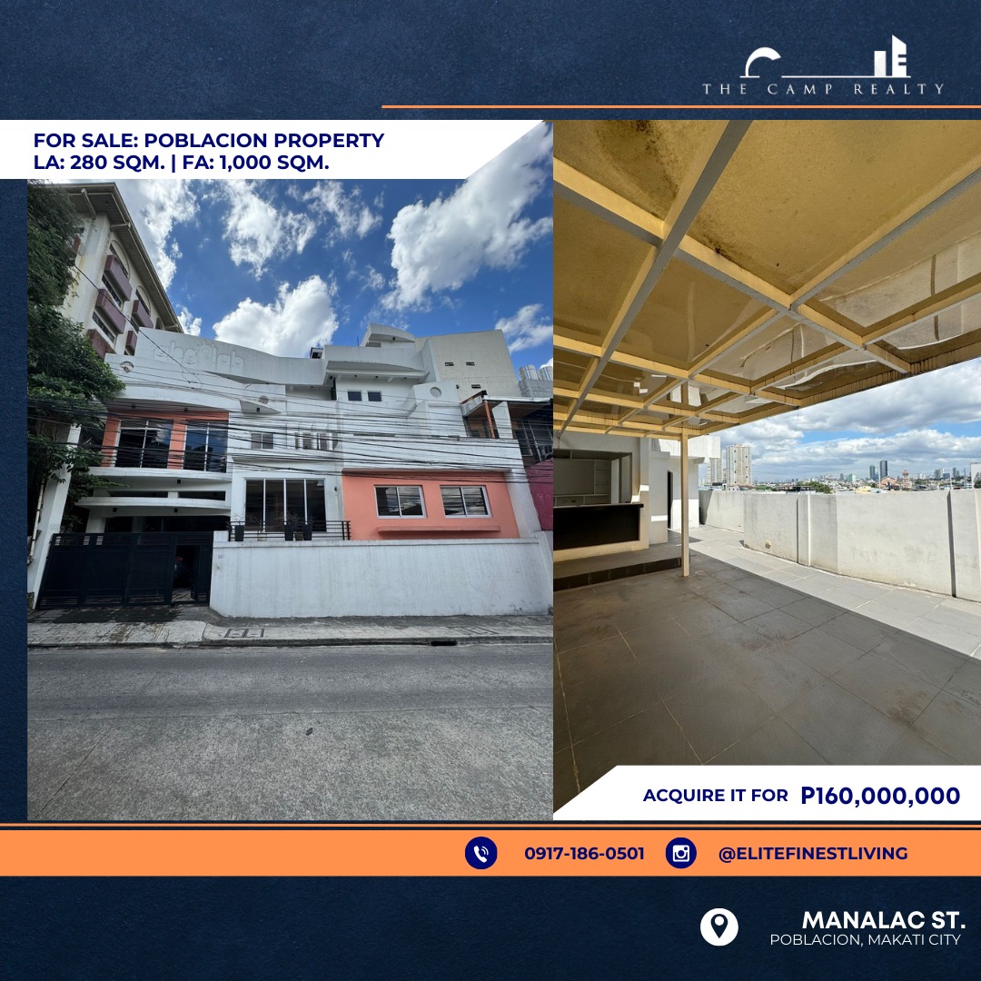 1,000 sqm. (Floor Area) Poblacion Property w/ Roof Deck, Makati ...