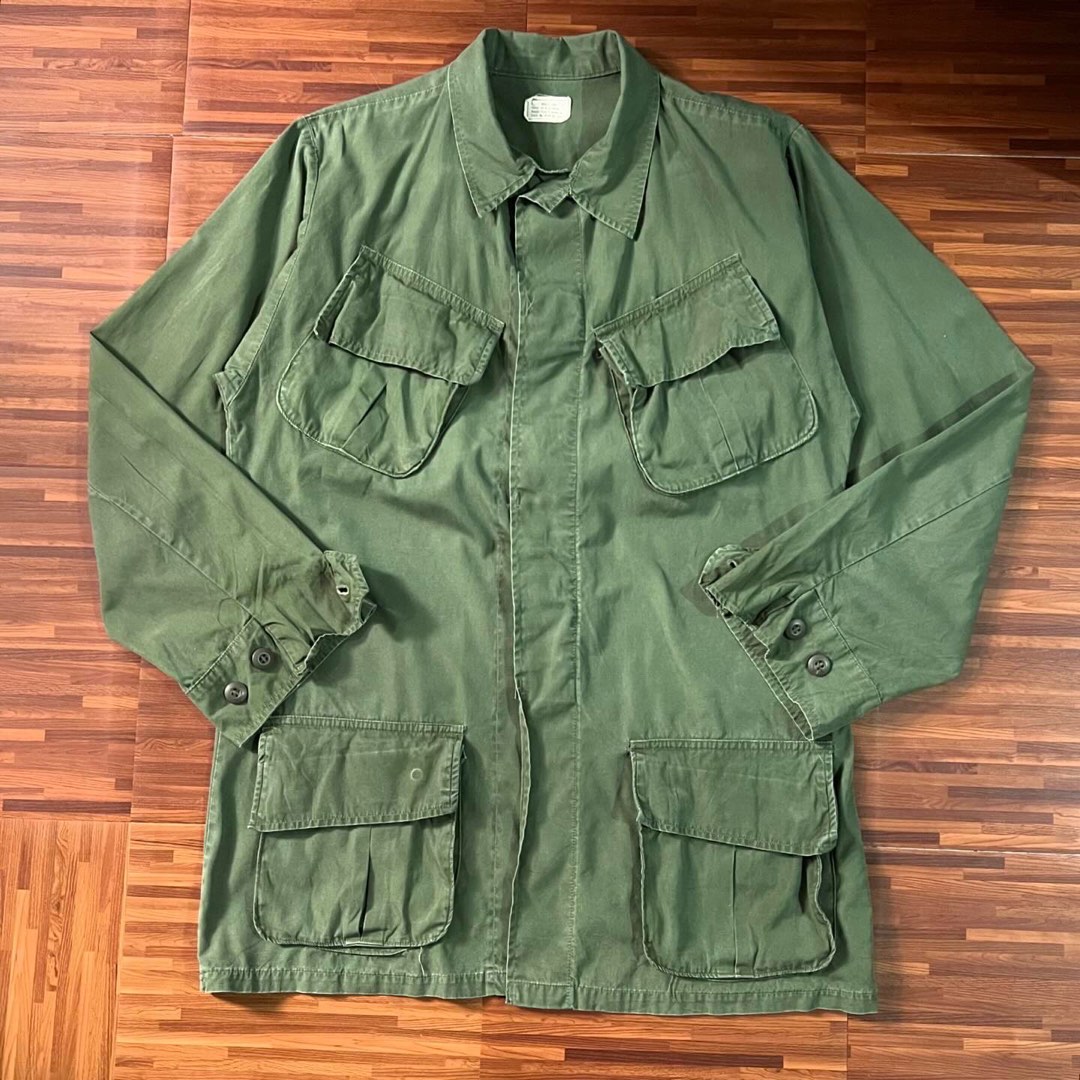 1969 US Army Jungle fatigue jacket slant pocket., Men's Fashion, Coats ...