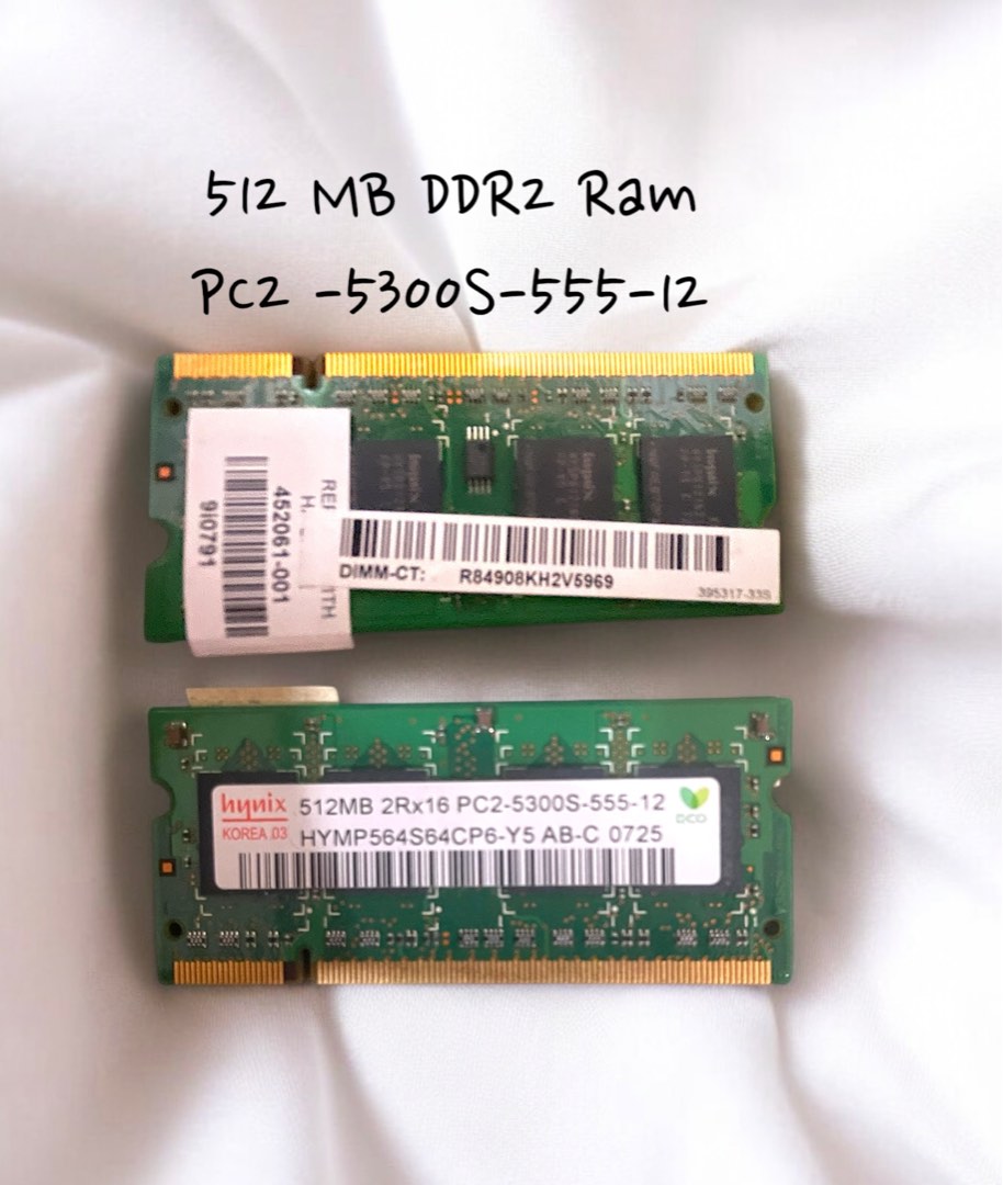 512Mb DDR2 Ram PC2-5300S, Computers & Tech, Parts & Accessories ...