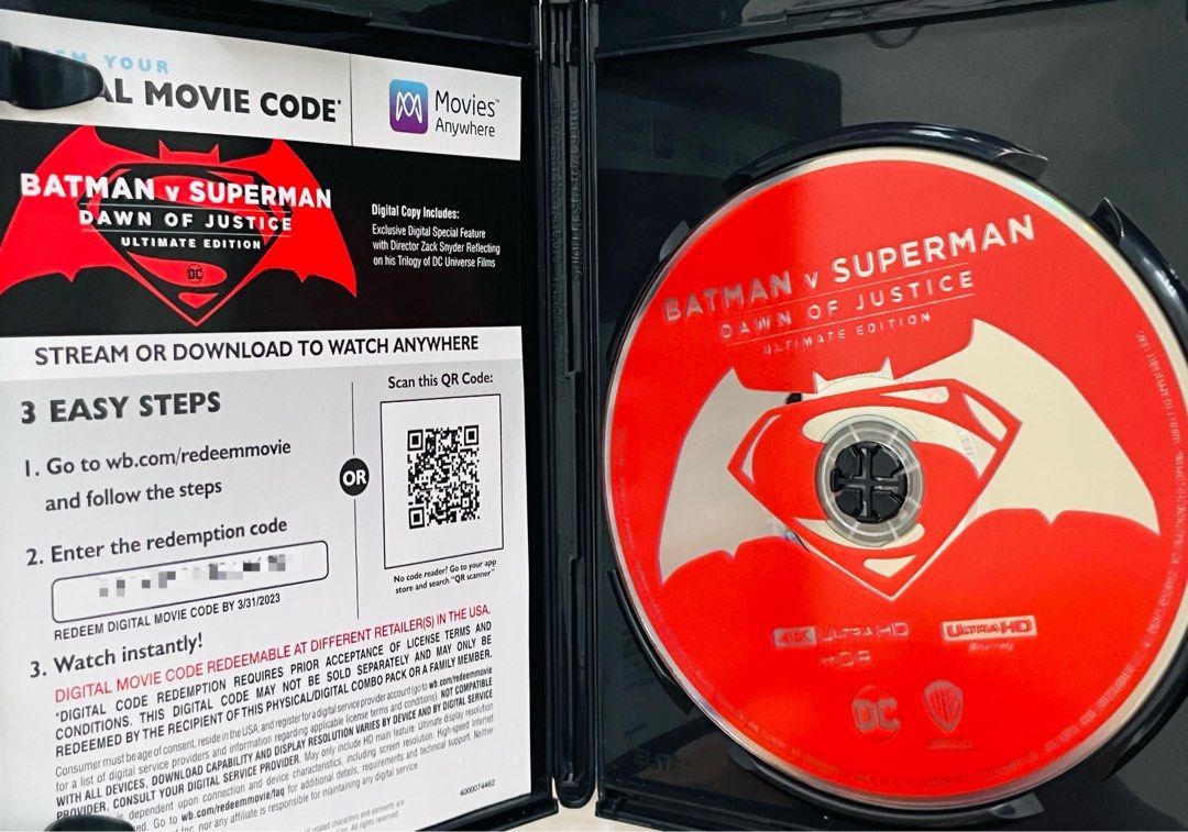 (極新美版) Batman v Superman: Dawn of Justice Ultimate Edition BVS 2016 蝙蝠俠 ...