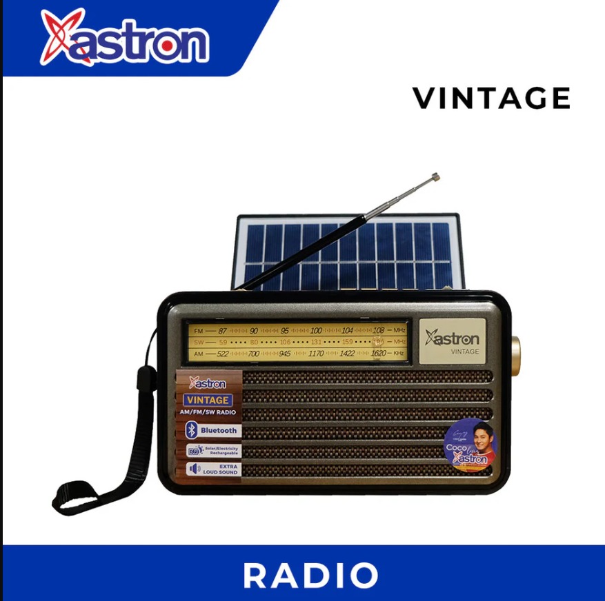 ASTRON Vintage AM/FM Solar Radio with Bluetooth, Audio, Soundbars ...