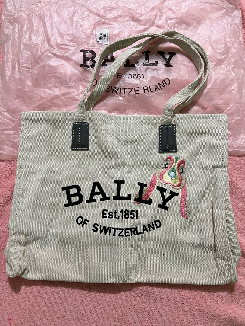 Authentic Bally Canvas Tote Bag, Women's Fashion, Bags & Wallets, Tote ...