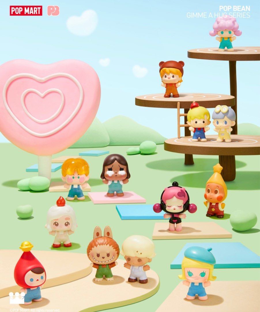 Authentic Popmart hug me series pop bean - crybaby / Hacipupu lilios ...