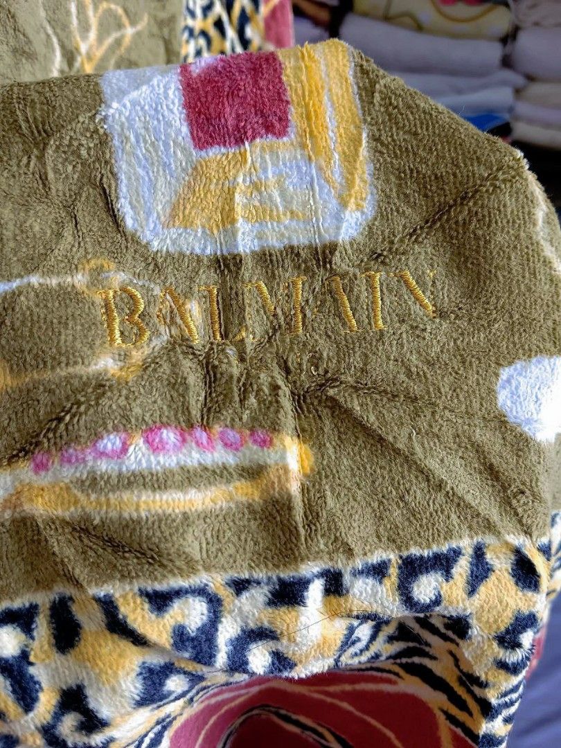 Balmain Paris Large Bath Towel, Furniture & Home Living, Bedding ...