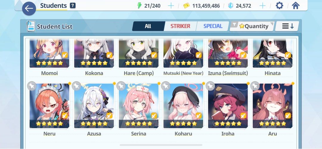 Blue Archive Max Level/Whale Account on Carousell