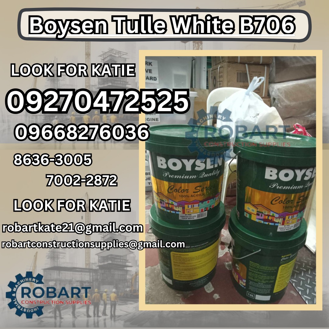 Boysen Tulle White B706, Commercial & Industrial, Construction Tools ...