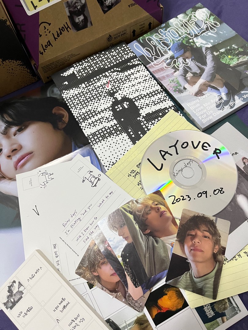 BTS Taehyung Layover full set with weverse POB, Hobbies & Toys, Collectibles & Memorabilia, K ...