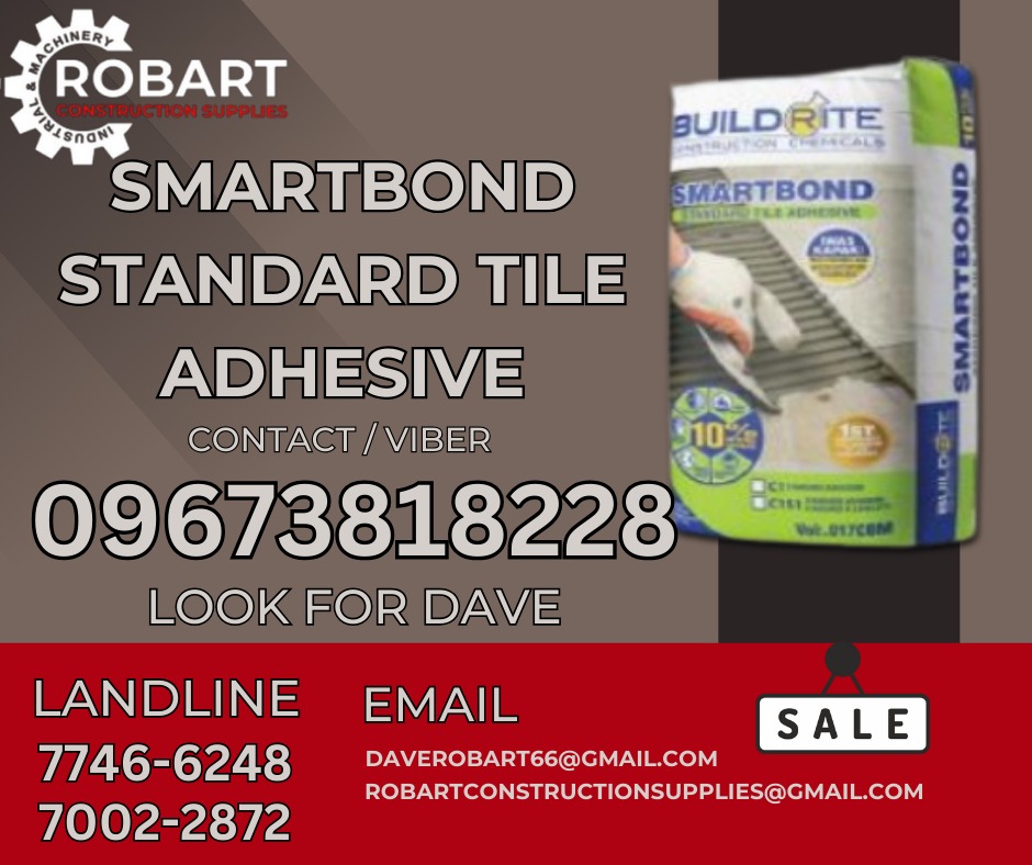 BUILDRITE SMARTBOND TILE ADHESIVE, Commercial & Industrial, Industrial ...