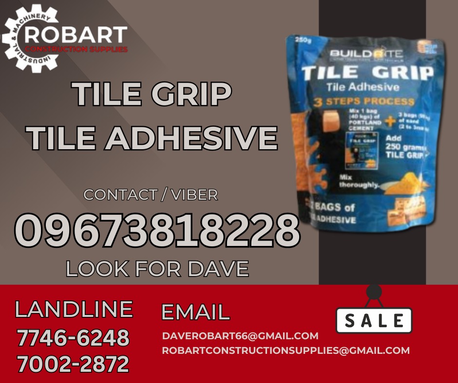 BUILDRITE TILE GRIP ADHESIVE, Commercial & Industrial, Industrial ...