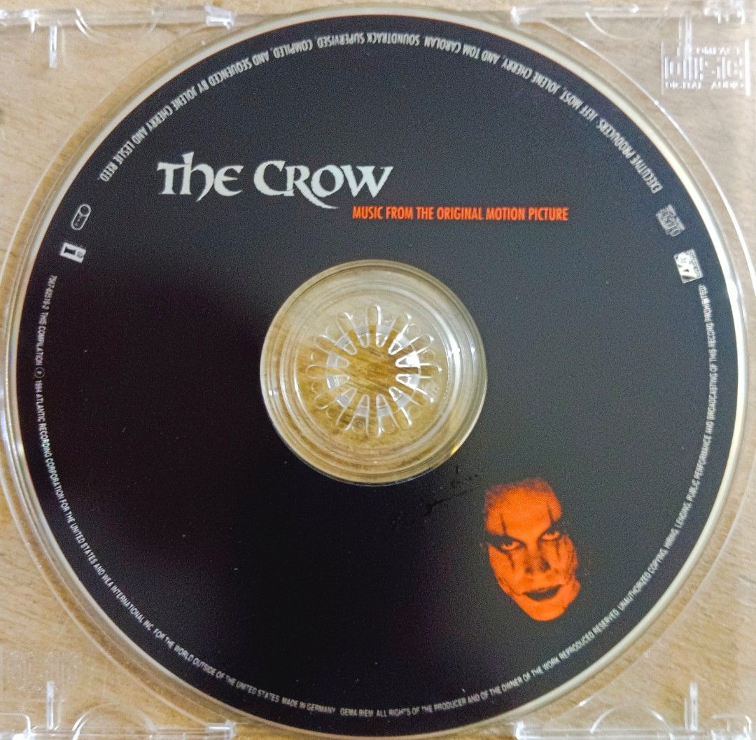 CD The Crow Music From The Original Motion Picture, Hobbies & Toys ...