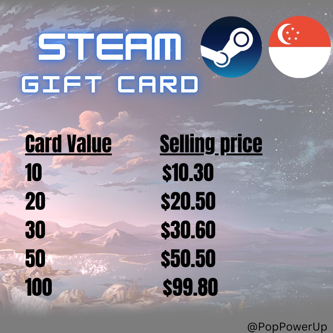 [🔥CHEAPEST🔥] Steam Gift Card | STEAM WALLET | STEAM CREDIT | STEAM TOP ...