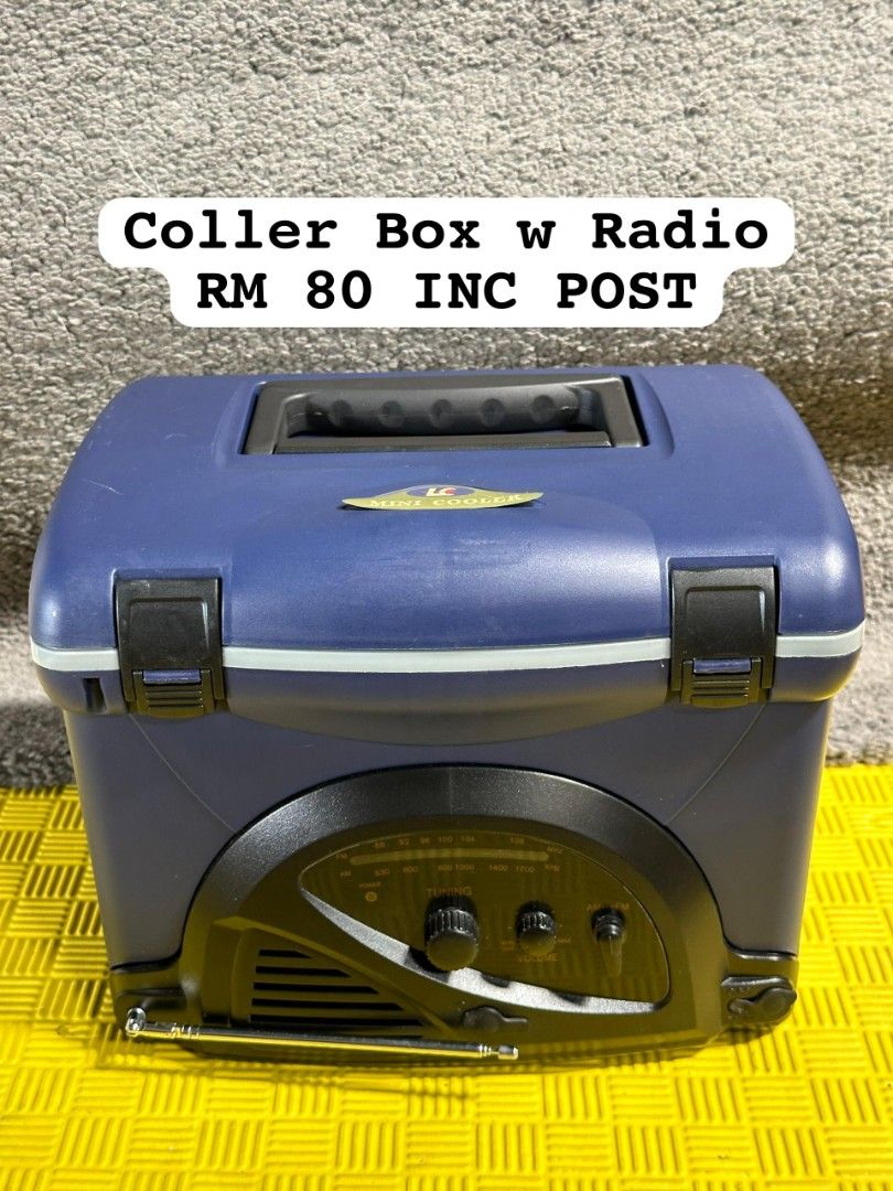 Cooler Box & Radio, Sports Equipment, Hiking & Camping on Carousell