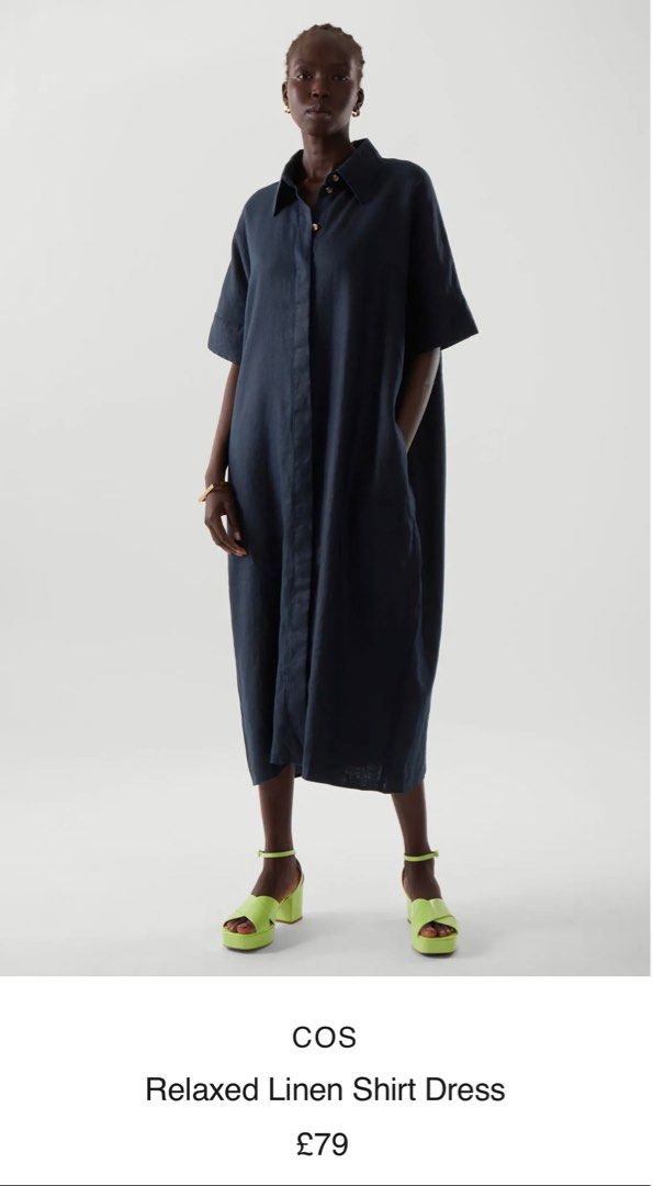 COS Relaxed Linen Shirt Dress, Everything Else, Others on Carousell