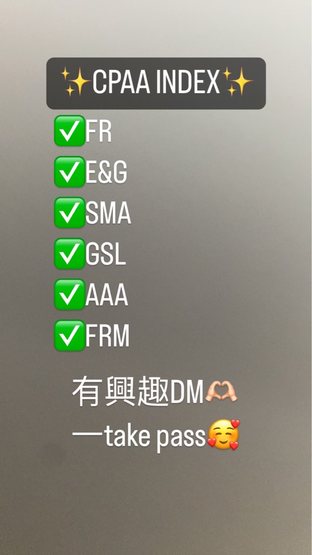 CPAA Notes| CPA Australia Index, 興趣及遊戲, 書本 & 文具, 教科書 - Carousell