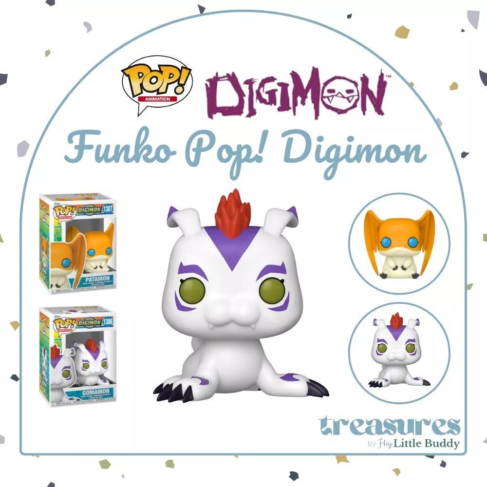 Digimon Gomamon Patamon Funko Pop! Vinyl Figure #1386 #1387 Digital ...