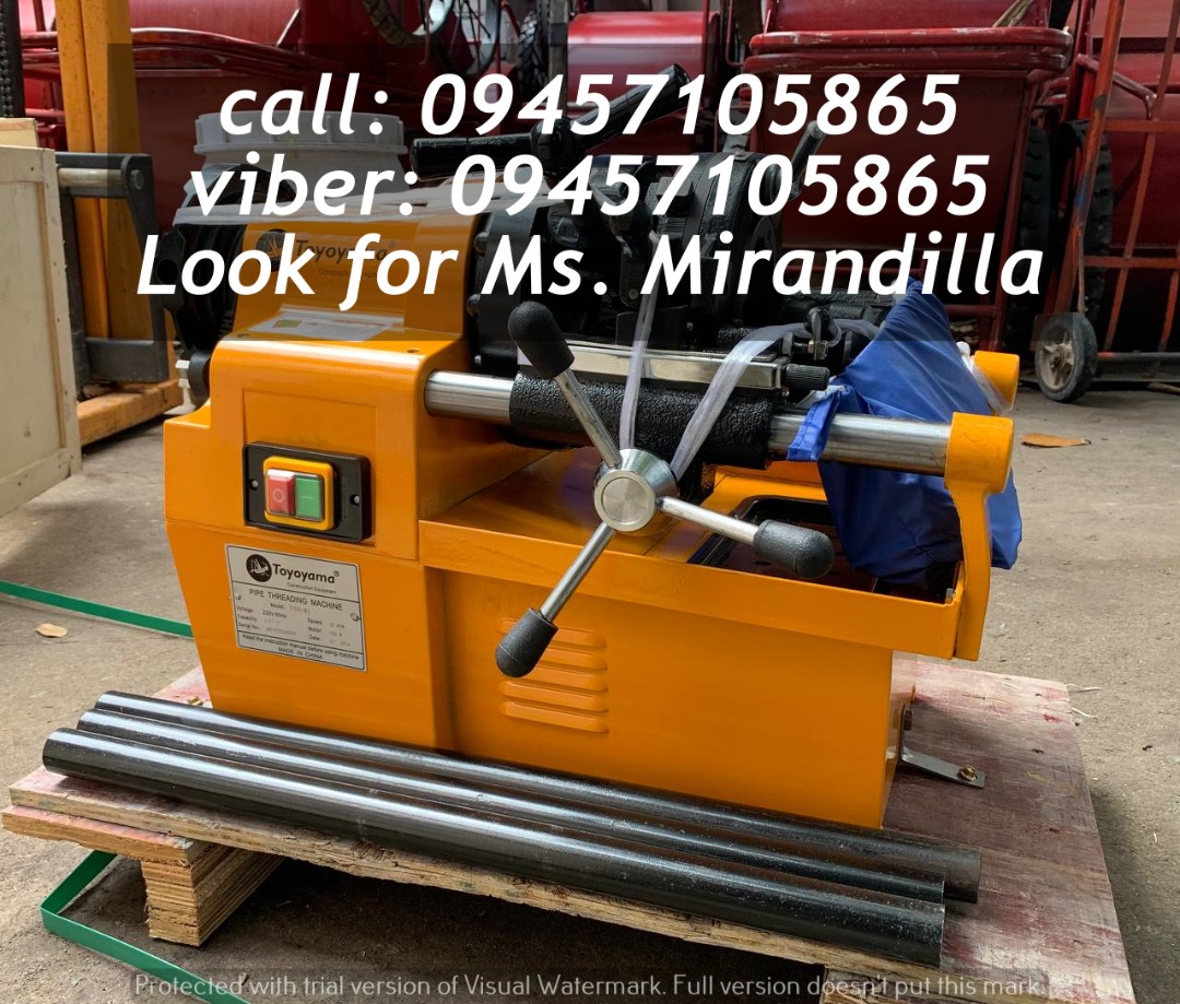 ELECTRIC PIPE THREADING MACHINE, Commercial & Industrial, Construction ...