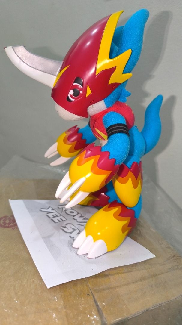 Rare Flamedramon 2000 DX Plush Toy Digimon Banpresto doll, Hobbies ...