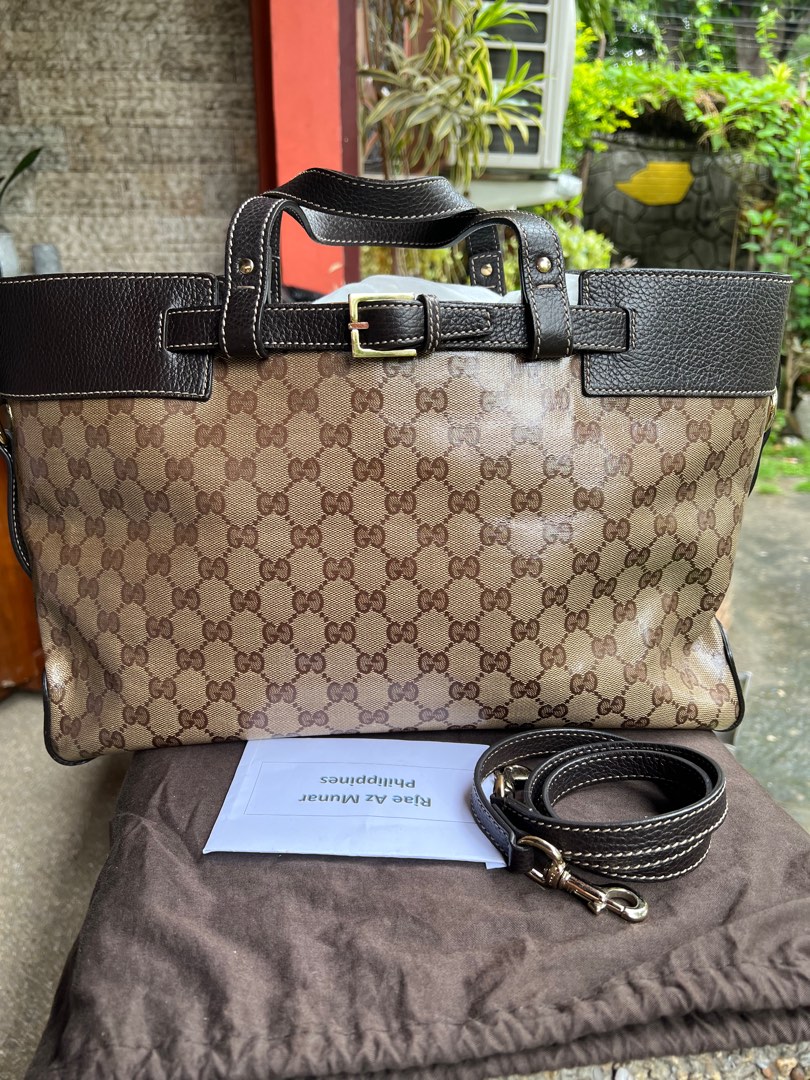 gucci two way, Luxury, Bags & Wallets on Carousell