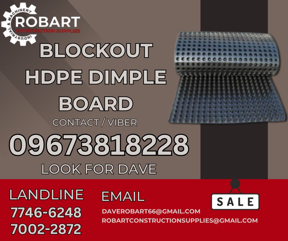 HDPE DIMPLE BOARD, Commercial & Industrial, Industrial Equipment on ...