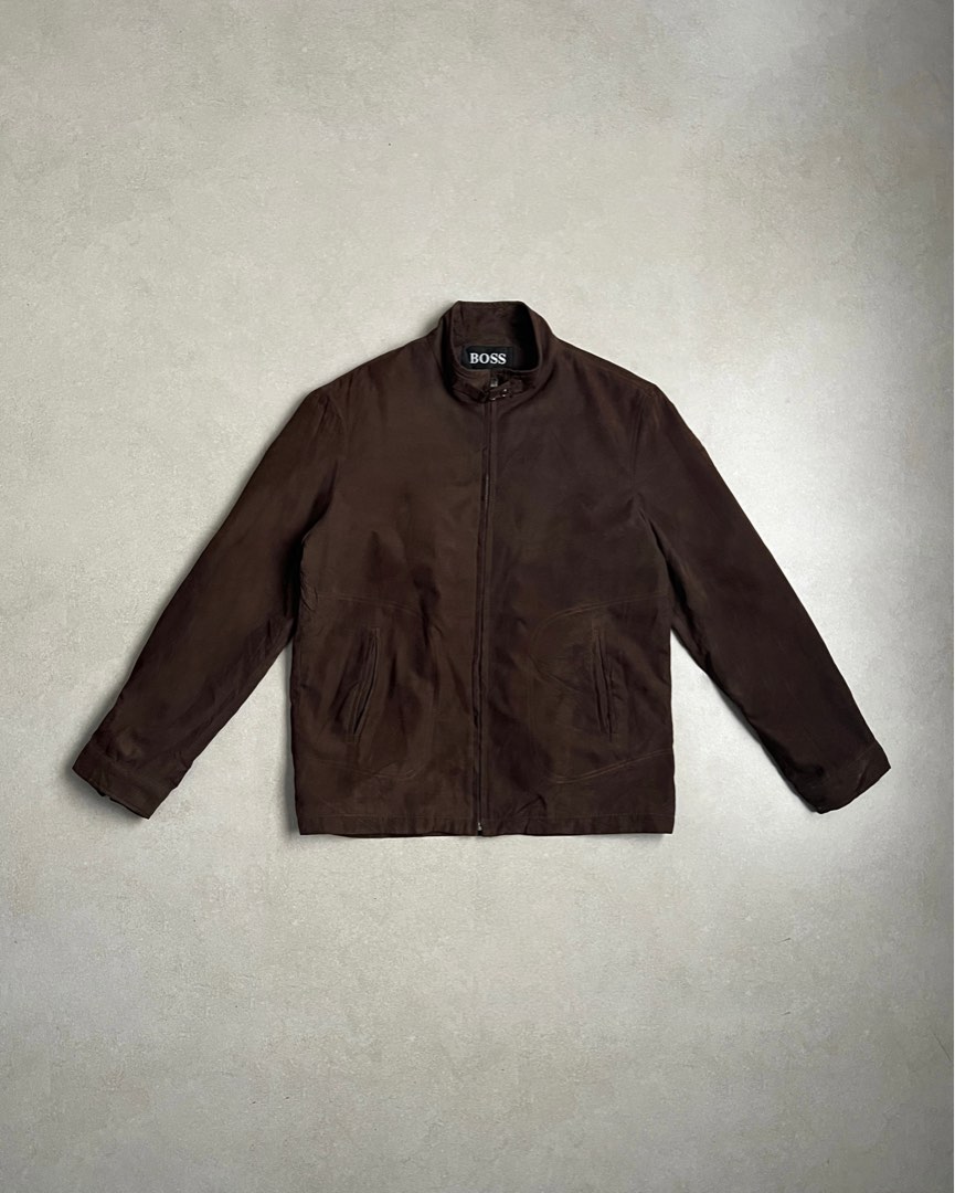 Hugo Boss Suede Finished Jacket, Men's Fashion, Coats, Jackets and ...