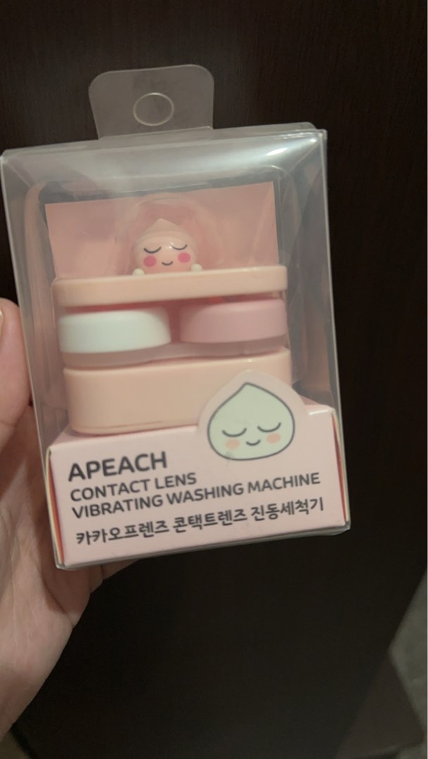 KAKAOTALK APEACH - contact lenses washing mashine, Beauty & Personal ...
