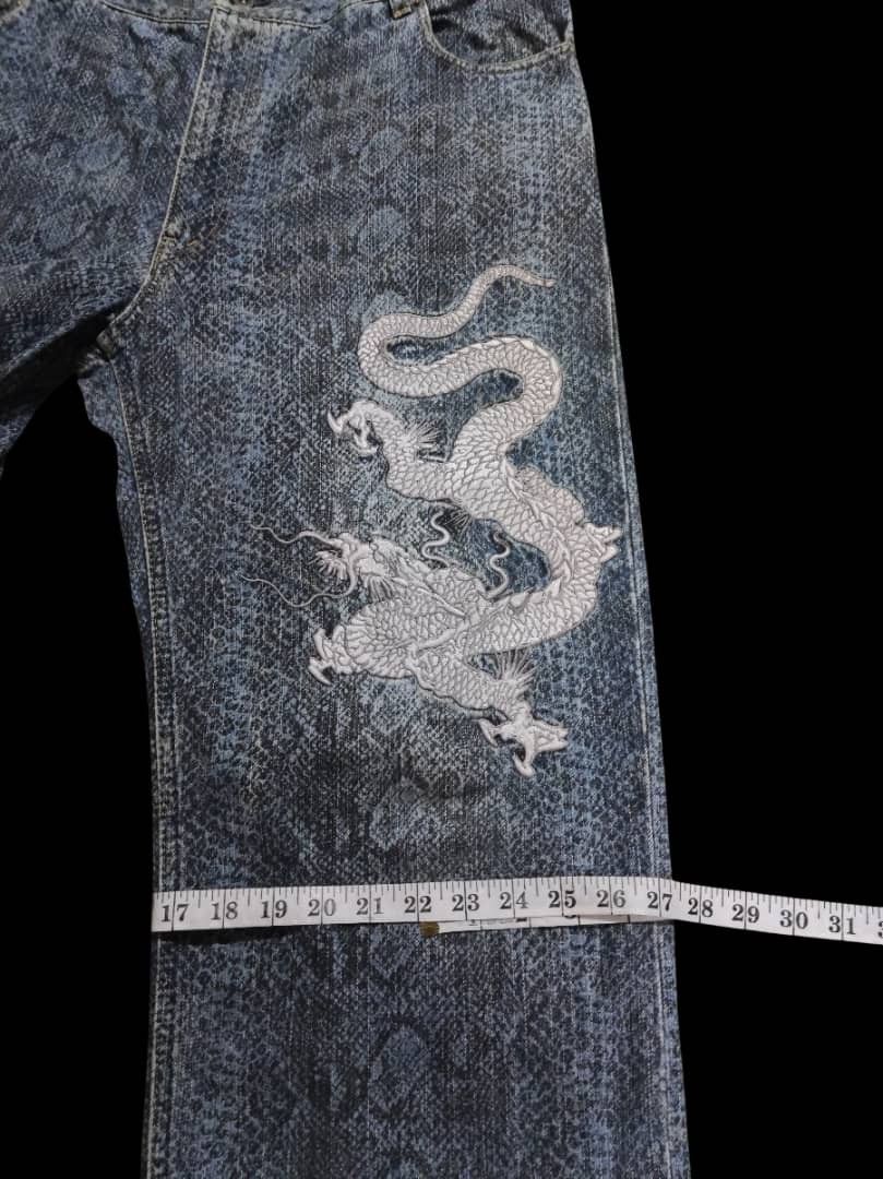 Karakuri Vintage python skin, Men's Fashion, Bottoms, Jeans on Carousell