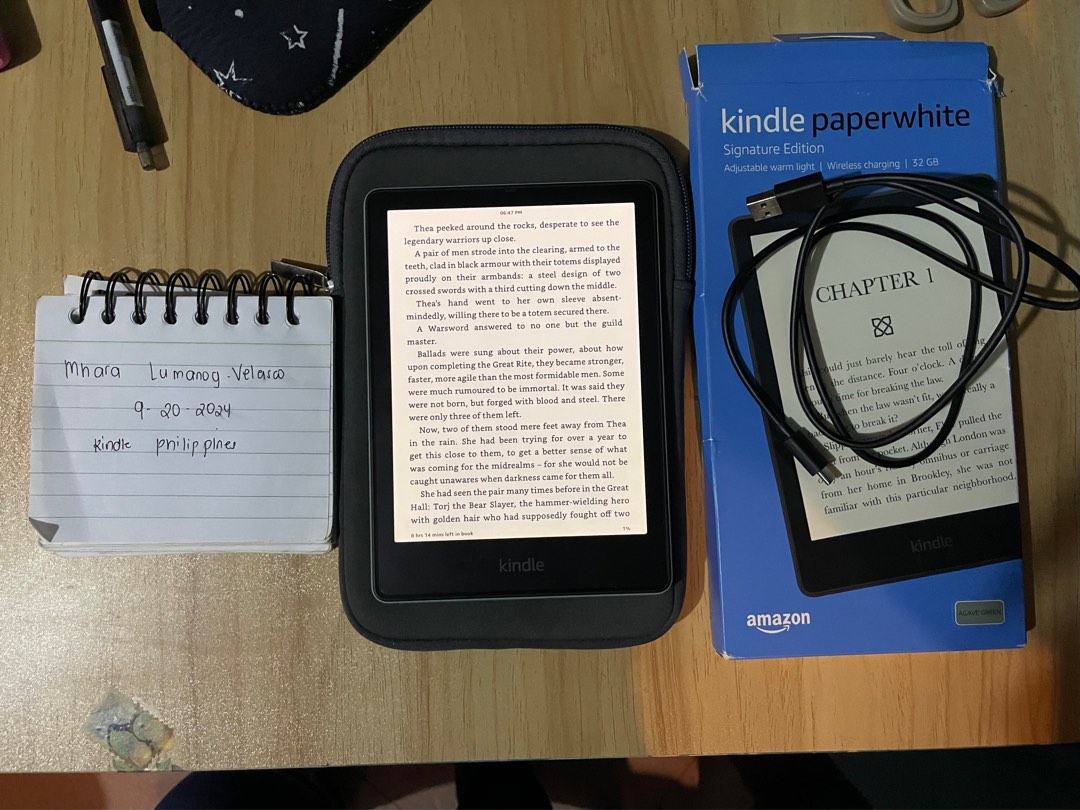 Kindle Paperwhite 5 11th Gen AGAVE GREEN SIGNATURE EDITION (32gb ...