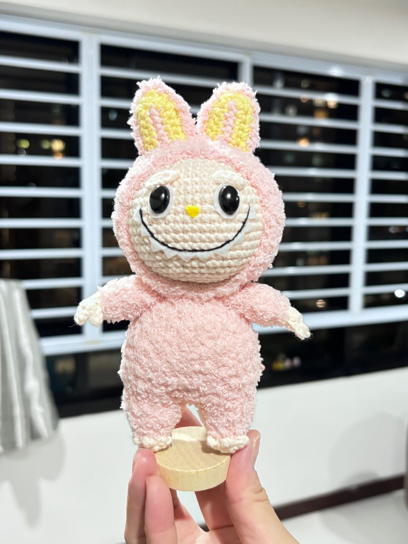 labubu crochet 17cm, Hobbies & Toys, Stationery & Craft, Handmade Craft ...