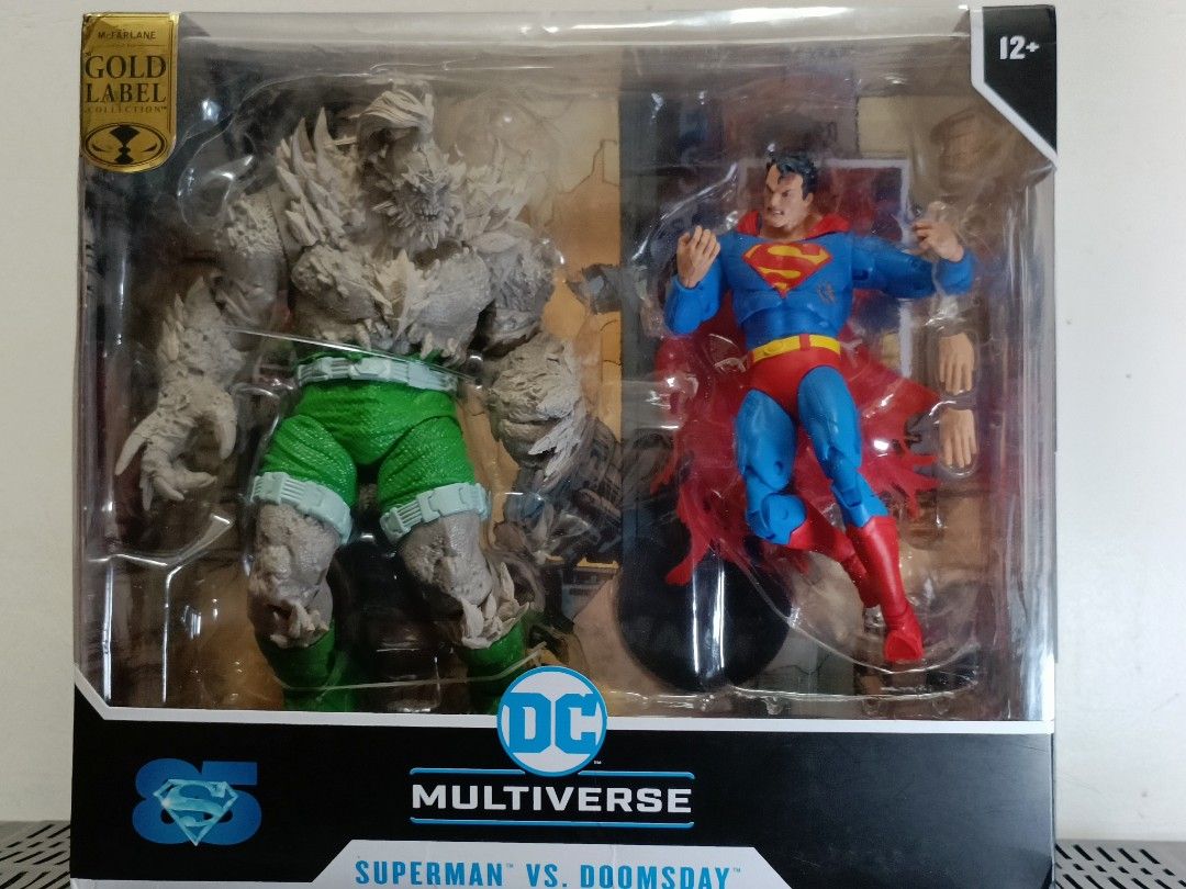 DC Multiverse McFarlane Superman VS Doomsday, Hobbies & Toys, Toys ...