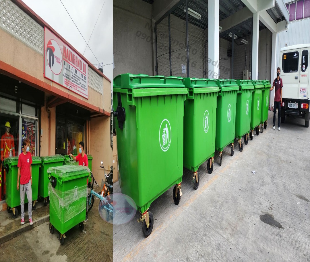 Mobile bin trash bin w/wheels 660Liters 554, Commercial & Industrial ...