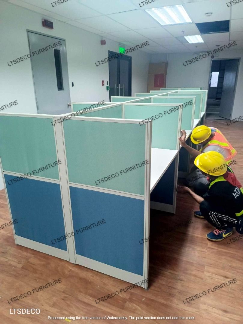Modular table Cubicles OFFICE PARTITION FURNITURES, Furniture & Home ...