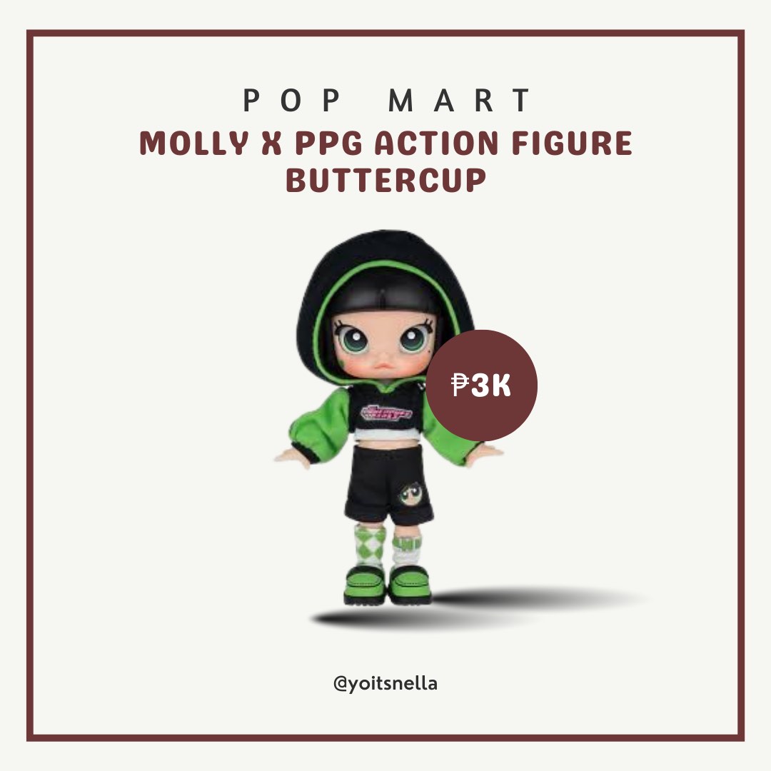 MOLLY x Powerpuff Girls Series Action Figure - Buttercup, Hobbies ...