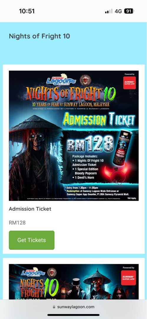 NIGHT OF FRIGHT, Tickets & Vouchers, Local Attractions and Transport on ...