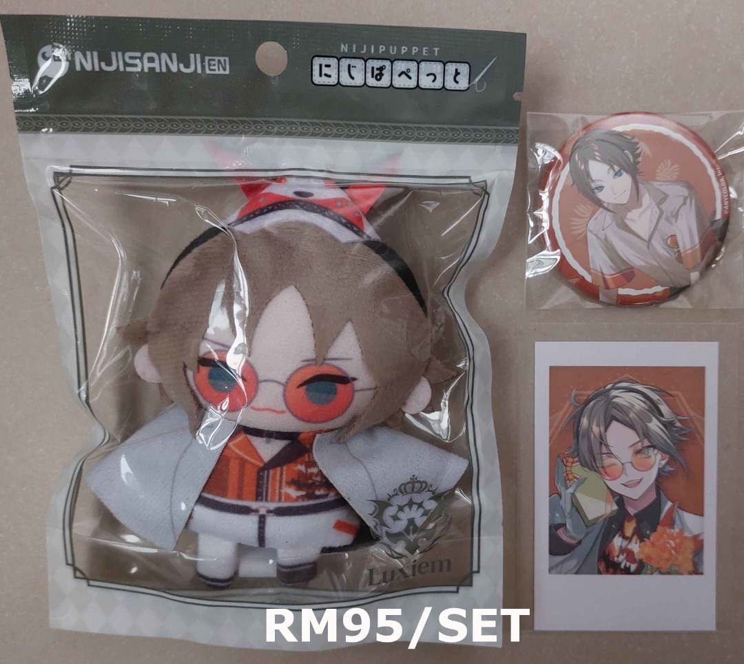 Nijisanji EN Luxiem Mysta Rias Set (Nijipuppet, Manekineko Badge, 2nd ...