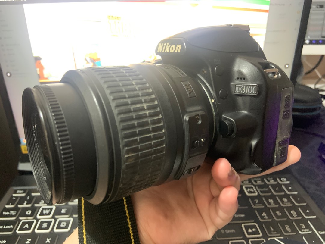 Nikon D3100 with 18-55mm lens, Photography, Cameras on Carousell