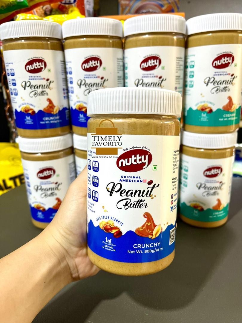Nutty Creamy/Crunchy Peanut Butter 800g, Food & Drinks, Packaged ...