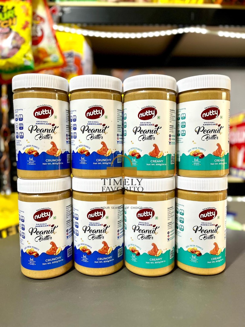 Nutty Creamy/Crunchy Peanut Butter 800g, Food & Drinks, Packaged ...