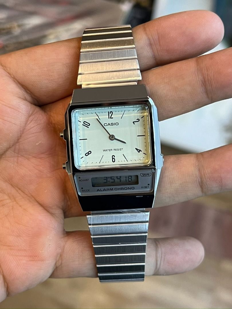 ORIGINAL CASIO Analog Green Dial Vintage Watch AQ-800E-3A, Luxury ...