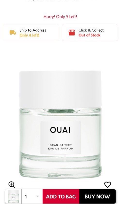 Ouai Perfume - Dean Street, Beauty & Personal Care, Fragrance & Deodorants on Carousell