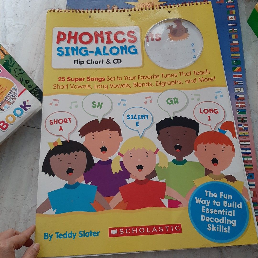 Phonics sing along flip chart, Buku & Alat Tulis, Buku Anak-Anak di ...