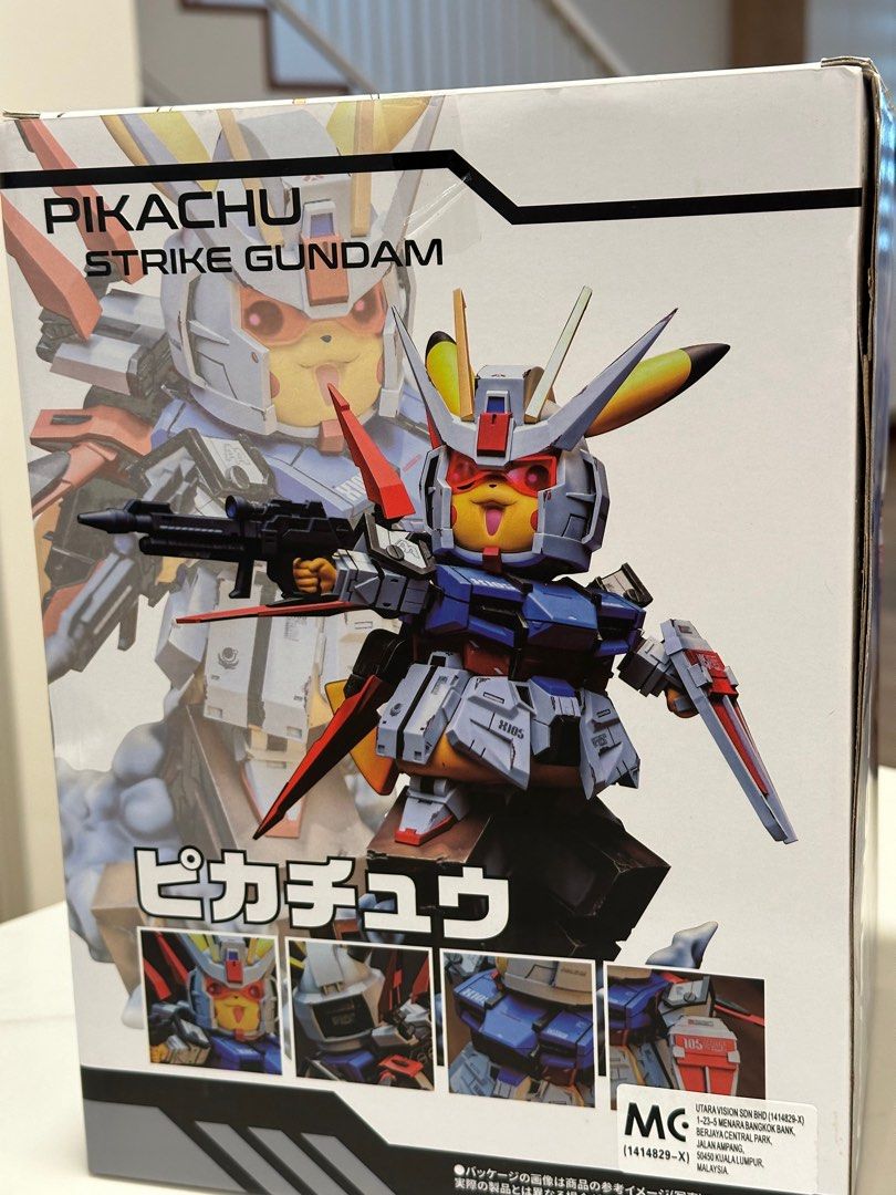 Pikachu Strike Gundam, Hobbies & Toys, Toys & Games on Carousell