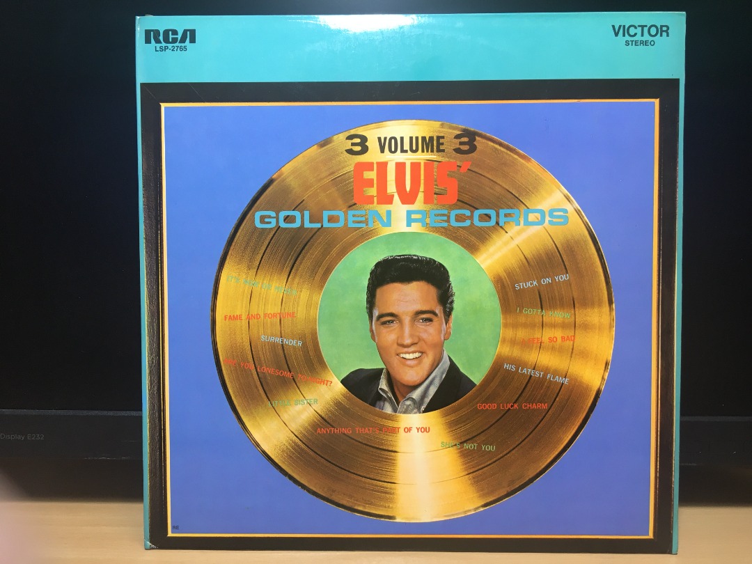 Piring Hitam LP Vinyl Record - Elvis Presley - Elvis' Golden Records ...