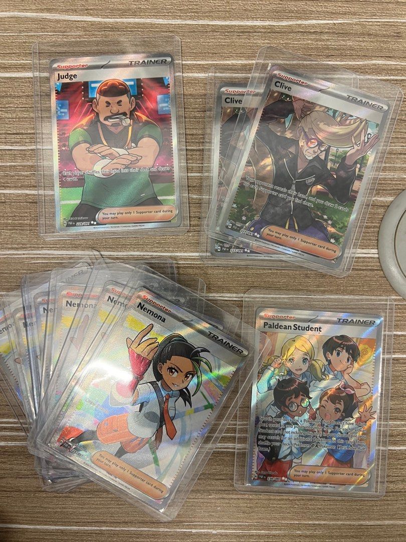 Pokemon card TCG trainer Full art geeta shauntal poppy, Hobbies & Toys ...