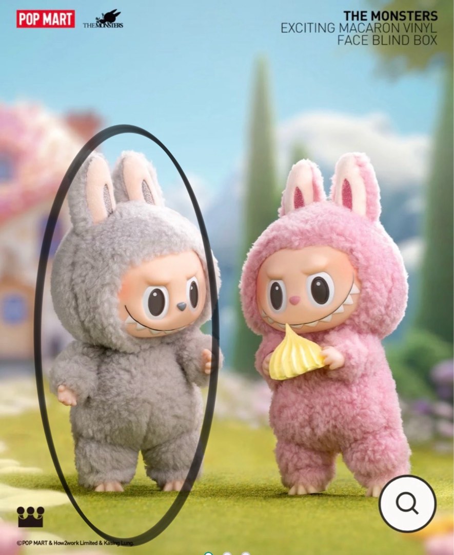 Popmart Labubu The Monsters Exciting Macaron Vinyl Face Plush Blind Box ...