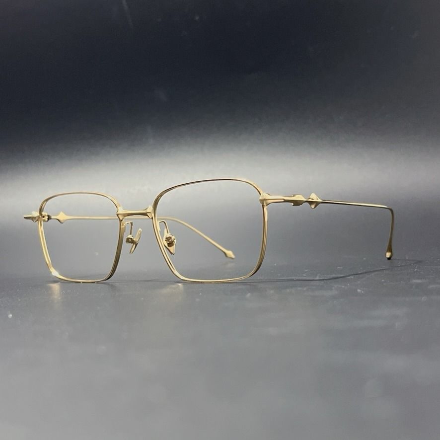 (Ready Stock) - Gentle Monster [ ABA 031 ] Titanium Square Glasses in Gold 55-18-152, Men's ...