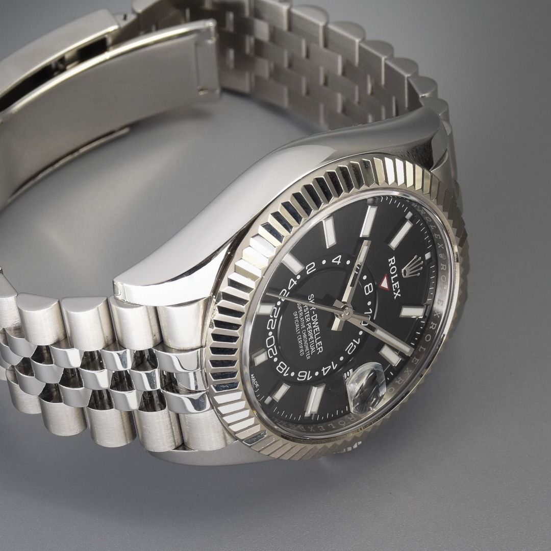 Rolex Sky-Dweller Jubilee 326934 in Stainless Steel with a 42mm, Black ...