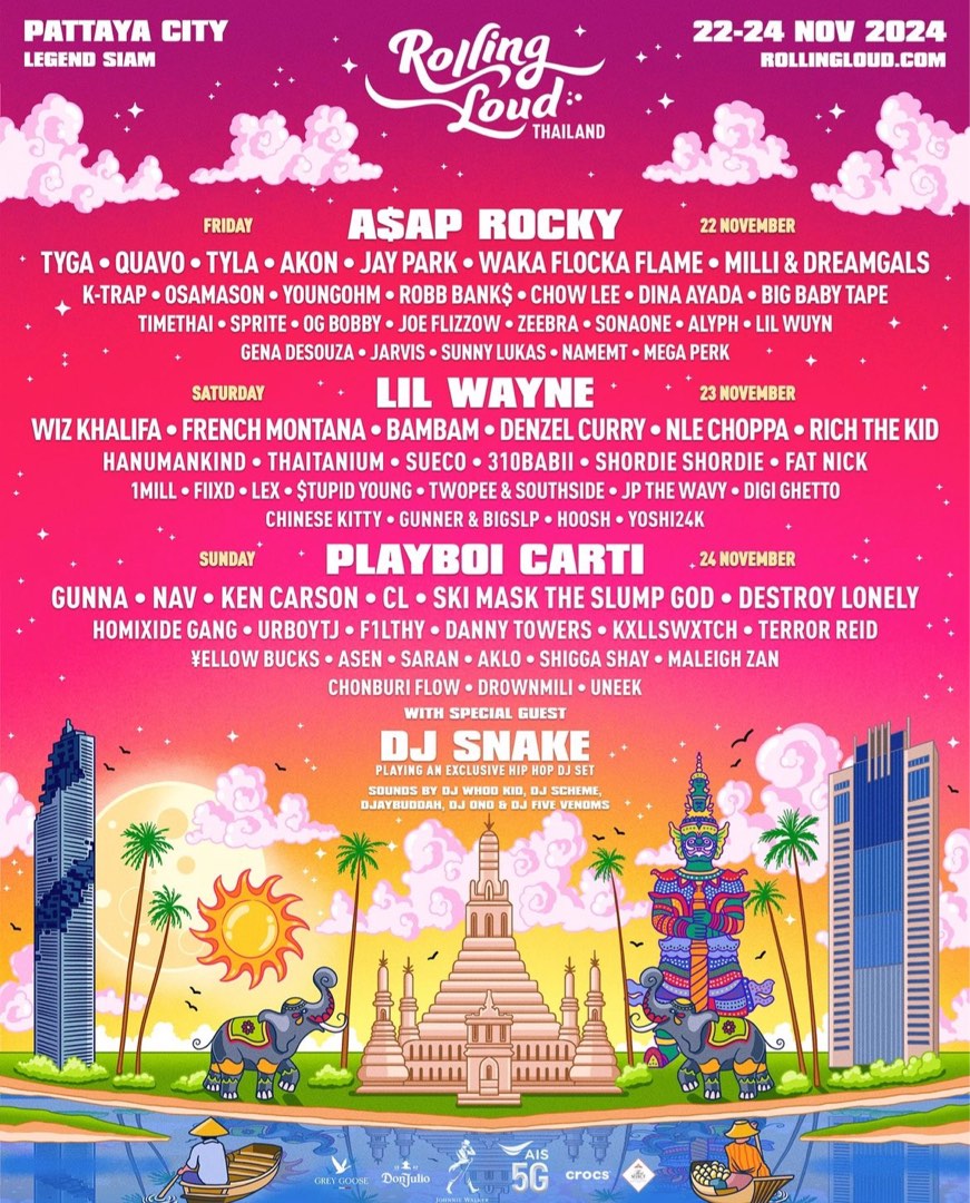 ROLLING LOUD 3 DAY TIX (2tix), Tickets & Vouchers, Event Tickets on ...