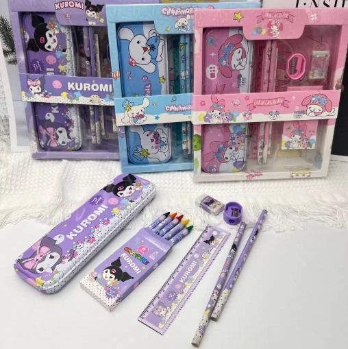 Sanrio Stationery Set with Gift Box Student Prize kuromi Cute Cartoon ...