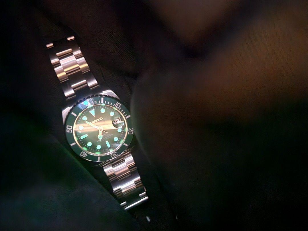 SEIKO MOD Submariner Hulk Green (Rolex Submariner Hulk homage), Men's ...